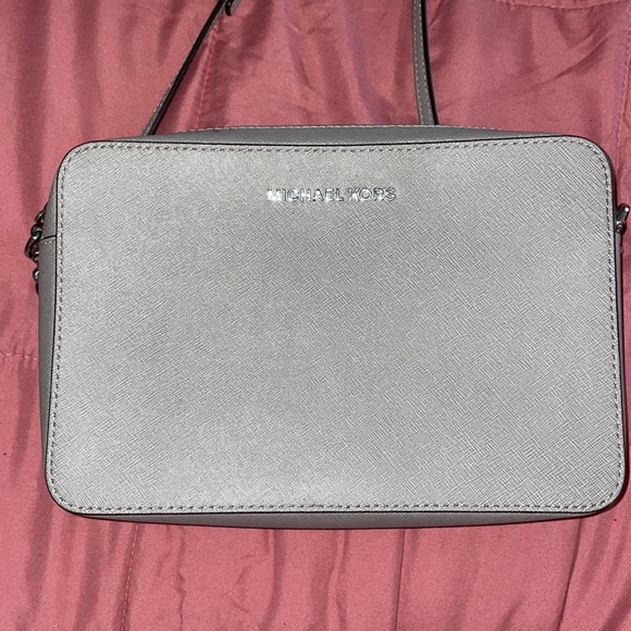 Michael Kors | Bags | Michael Kors Light Grey Bag | Poshmark